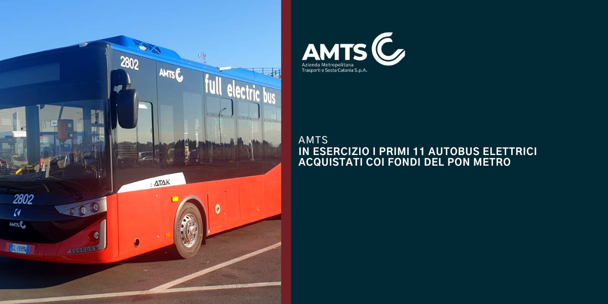 Amts, in esercizio i primi 11 autobus elettrici acquistati coi fondi ...