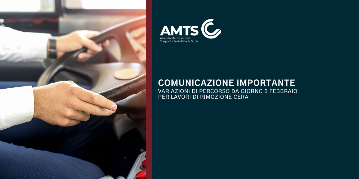Comunicazione importante variazione di percorso da giorno 6 febbraio ...